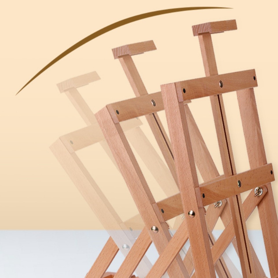 Wooden Tabletop Easel Portable Art Supply Compact for Studio, Artists ...