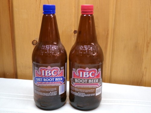 Set of 2 Vintage IBC Root Beer Quart Bottles, Reg and Diet | eBay
