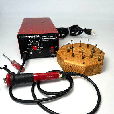 BURNMASTER Hawk Wood Burner by Mastercarver – Pyrography Tool Kit w/ Pen, 9 Tips | eBay