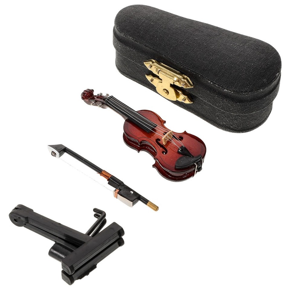 Worlds Smallest Violin Toy Mini Miniature Musical Instrument Model ...