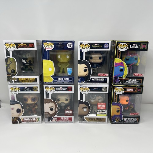 Lot of 8 Marvel Funko Pop Figures – Venomized Groot, Moon Knight, Iron ...