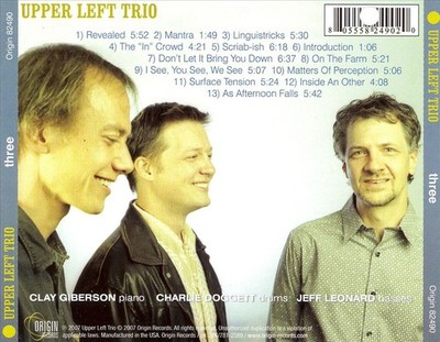 UPPER LEFT TRIO THREE NEW CD 805558249020| eBay
