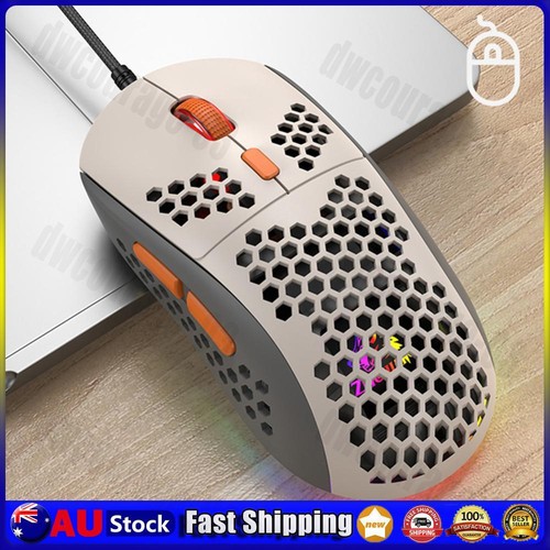 M8 Wired Gaming Mouse Comfortable Backlit Mouse for Home Office (gray ...