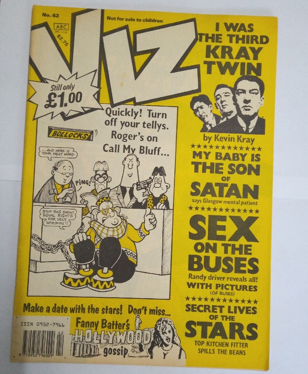 UK Comics Viz Magazine 1990 Number 42 Adult Humour British Collectable ...