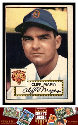 1952 Topps Cliff Mapes 103 Detroit Tigers | eBay