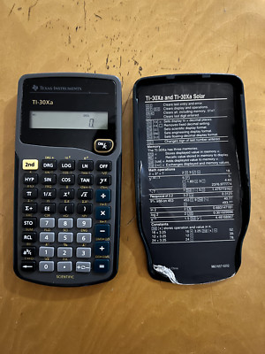 Texas Instruments TI-30XA Solar Calculator w/ Cover & Quick Guide ...