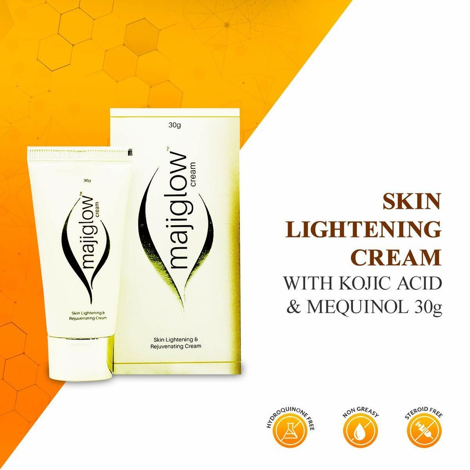 Majiglow with Mequinol & Kojic Acid for Skin lightening, Hyper ...