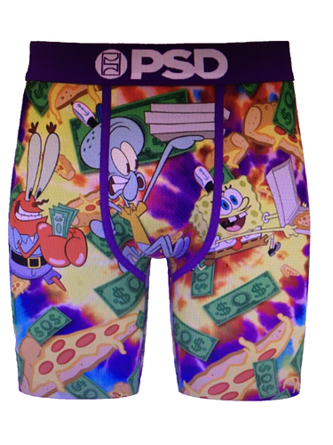 PSD SPONGEBOB SQUAREPANTS SB Delivery Boxer Briefs Men's Size M 32-34 ...