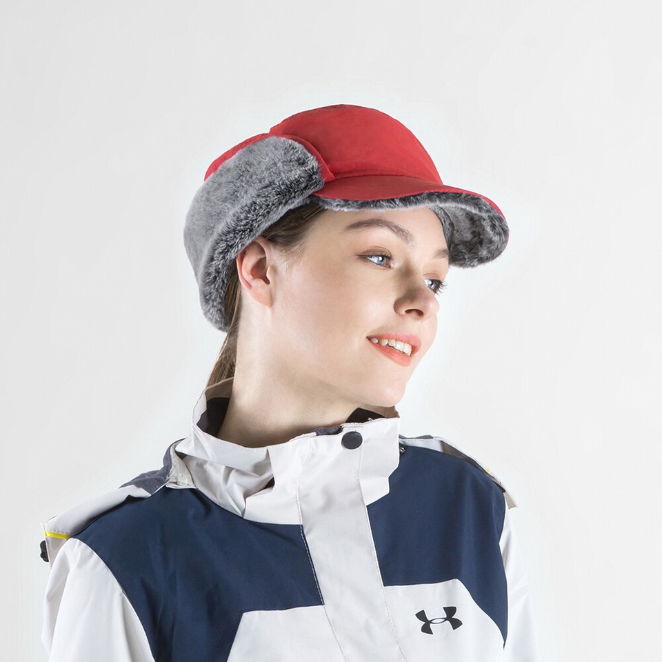 Winter Padded Hat Ear Flaps Thermal Hats Cold Weather Flat Caps Warm ...