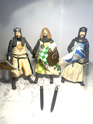 Monty Python King Arthur Holy grail 3 Vinyl 5" Figurines Articulating ...