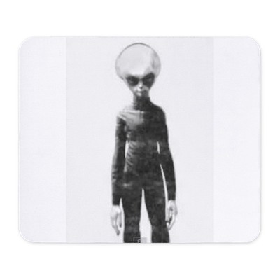 CafePress Skinny Bob Grey Alien Mousepad (1211478769) | eBay
