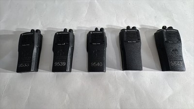 Motorola CP200 Analog VHF Walkies (x5 units) [NO ANTENNAS or BATTERIES ...