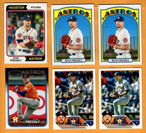 Ryan Pressly Baseball lot of 6 Astros - UNLIMITED SHIPPING FOR $4.00 | eBay