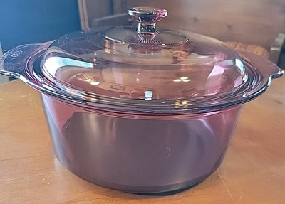 Vision Corning Ware Cookware 5L Dutch Oven Stock Pot Pyrex Lid USA ...