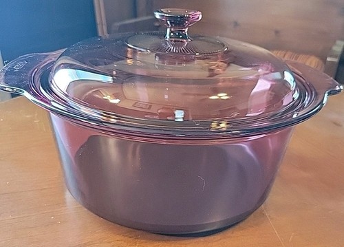 Vision Corning Ware Cookware 5L Dutch Oven Stock Pot Pyrex Lid USA ...