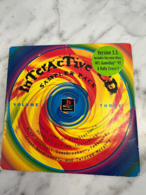 Playstation Demo Disc Interactive Sampler pack volume three version 3.5 ...