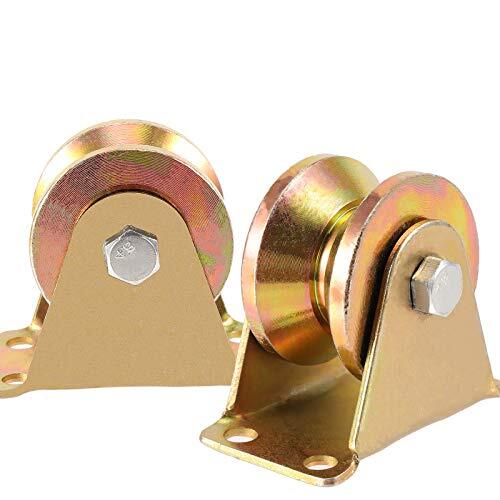 8 Pack 2 Inch V Groove Wheel Heavy Duty Rigid Caster Wheels V Shaped ...