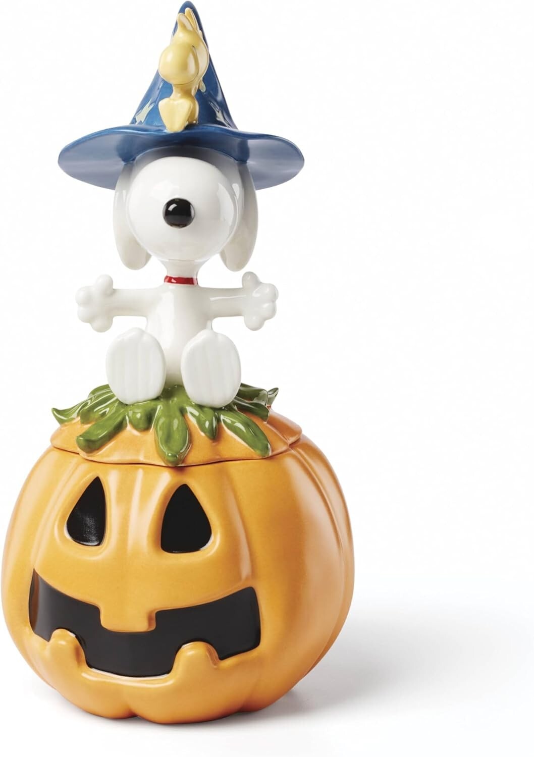 Lenox Peanuts Halloween Witch Snoopy Figurine Candy Dish Jar Great ...