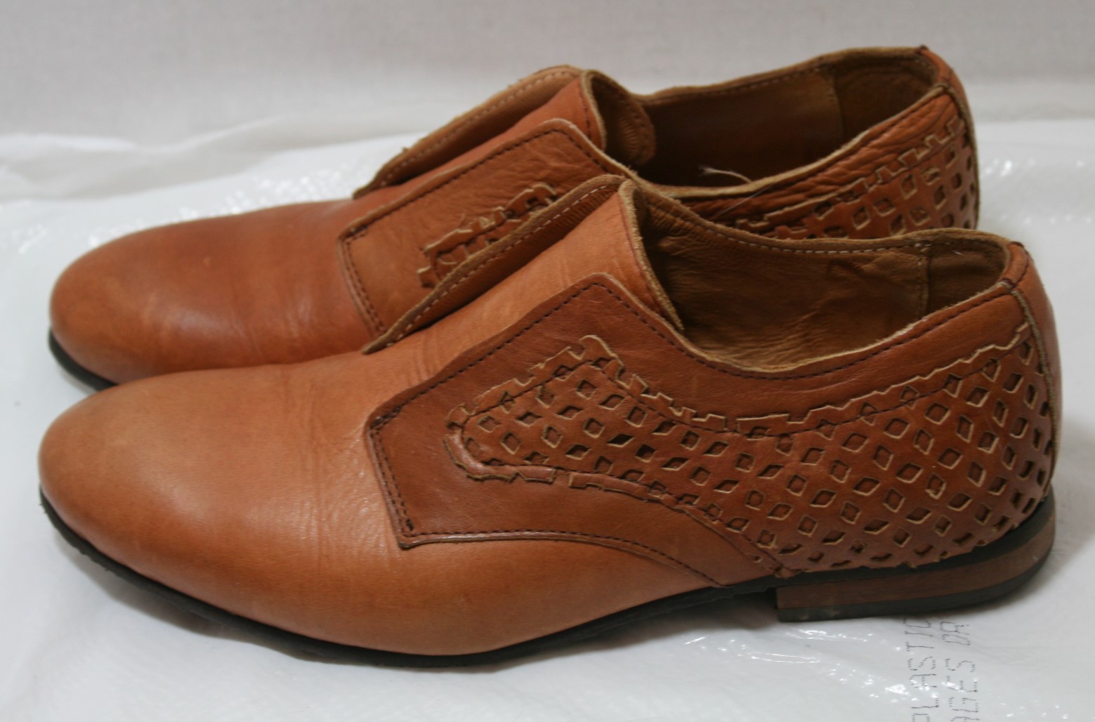 JOHN FLUEVOG SHOES BEGIN SWING SLIP ON FLATS OXFORD STYLE BURNT ORANGE ...