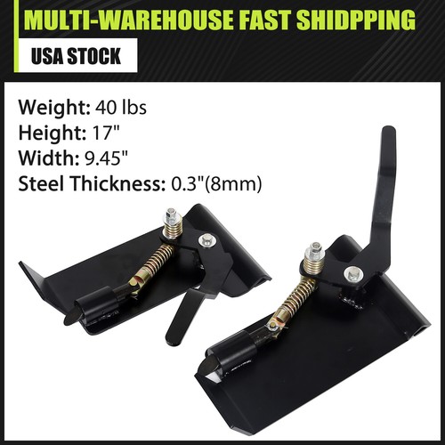 Weld-On Skid Steer Quick Attach Bucket Conversion Adapter Latch Plates ...