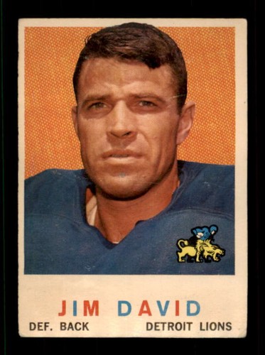 1959 Topps #143 Jim David GVG Lions 550191 | eBay