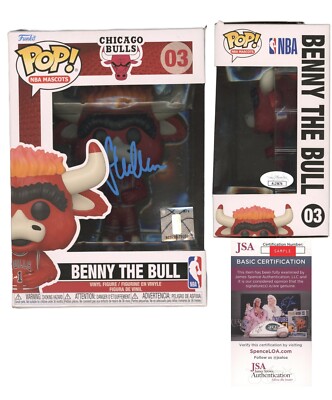 Steve Kerr Signed Autographed Benny The Bull Funko Pop #03 JSA Coa ...