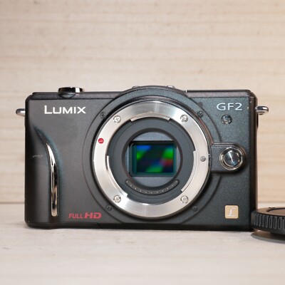 Panasonic LUMIX DMC-GF2 12.1MP Mirrorless Camera Body *SHUTTER 2,908* W ...
