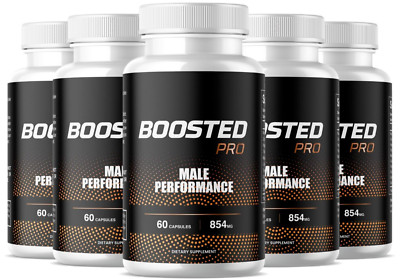 (5 Pack)Boosted pro pills 4 men ED BIGD Boosted pro supplement ...