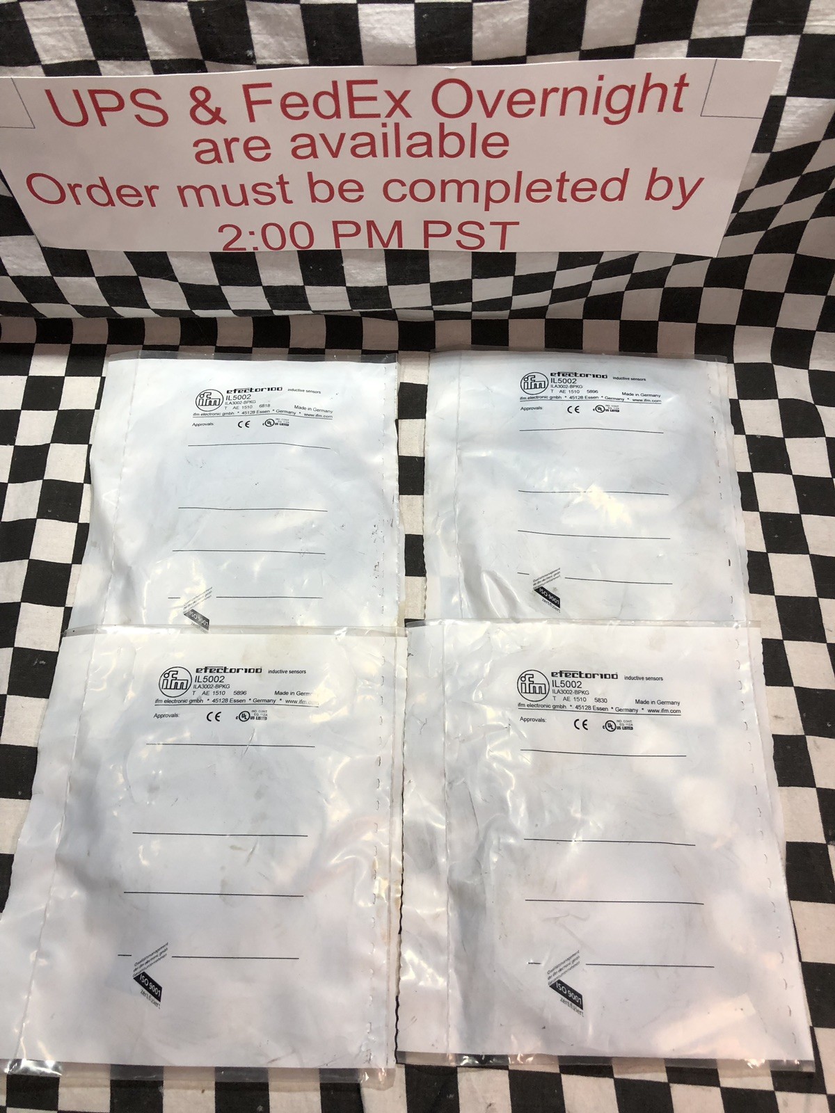 LOT OF 4, IFM INDUCTIVE SENSOR ILA3002-BPKG, IL5002, SHIPSAMEDAY#1553P2 | eBay