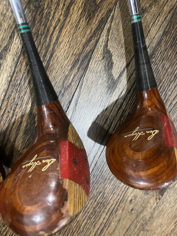 Vintage Golf Clubs Ben Hogan BH Laminate 1, 3, 4 And 5 Woods " Free ...