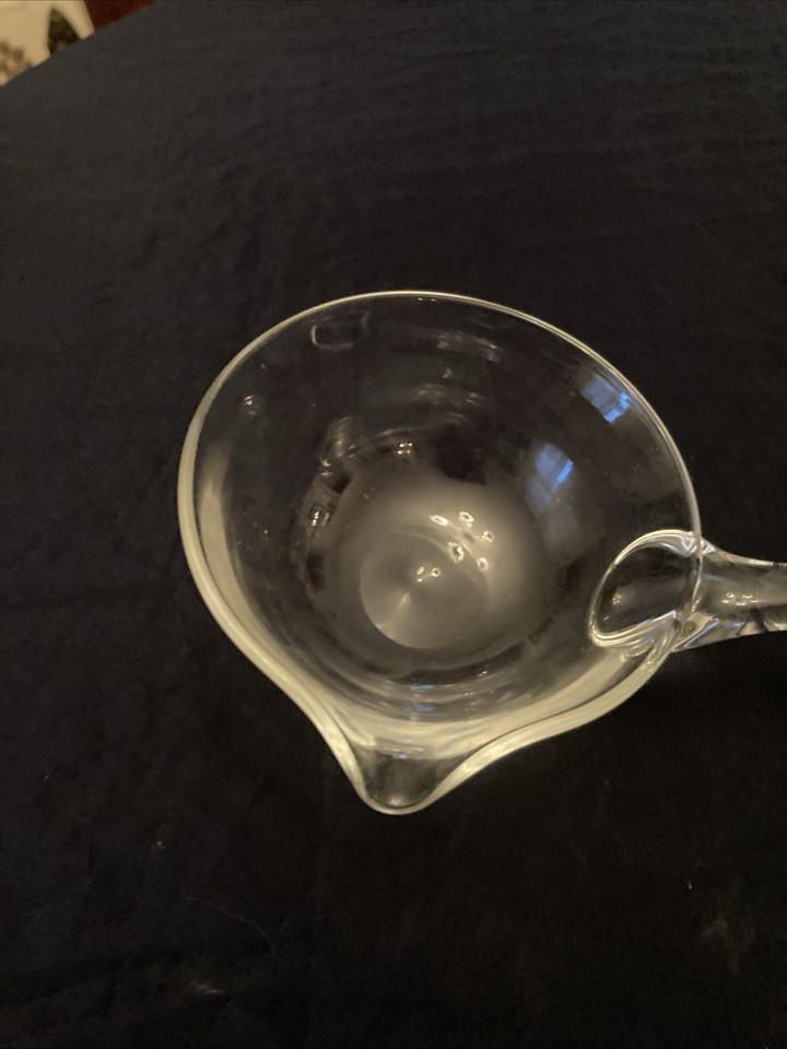 Hand Blown Glass Punch Bowl Ladle With Pouring Spout Heisey Glass Co ...