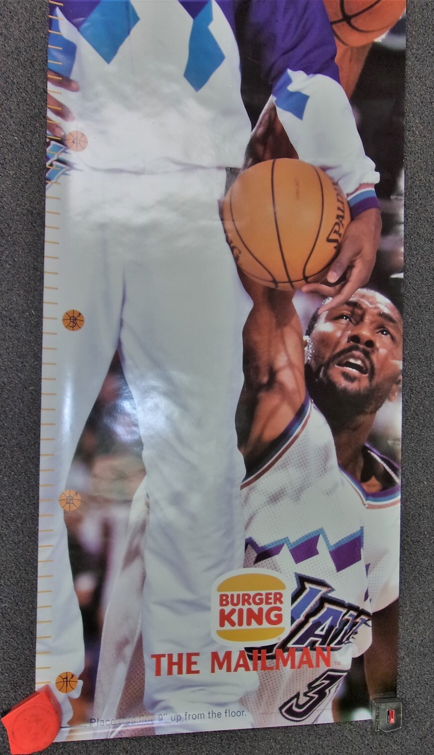 Utah Jazz KARL MALONE NBA Basketball Poster Growth chart Mailman | eBay