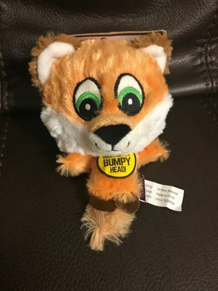 Multipet Knobby Noggins Fox Squeaky Plush Dog Toy Bumpy Head Cuddle ...
