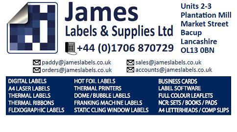 James Labels & Supplies Ltd | eBay Stores