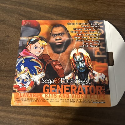 Generator Demo Disc Vol. 1 (Sega Dreamcast) | eBay