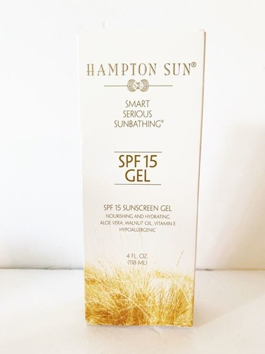 Hampton Sun Smart Serious Sunbathing SPF 15 Sunscreen Gel 4oz NIB | eBay