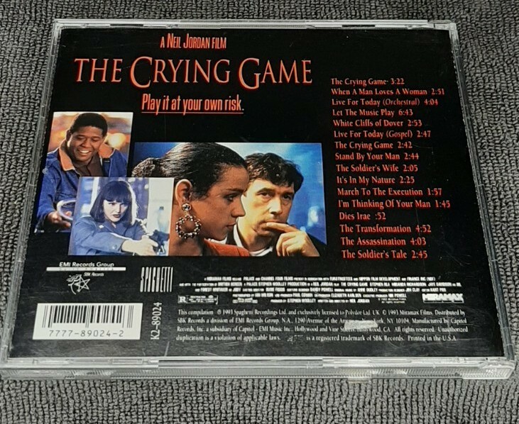 The Crying Game: Original Motion Picture Soundtrack - Music NEAR MINT ...