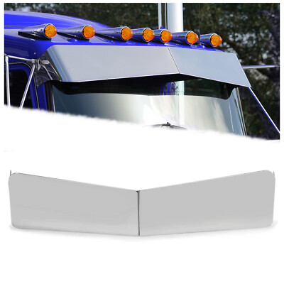 13" Flat / Ultra Cab Bowtie Drop Sun Visor For Peterbilt 378 379 335 ...