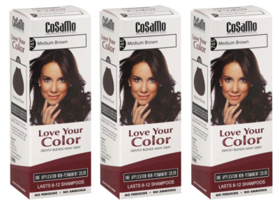 CoSaMo Hair Color #765 Medium Brown - Compares to Clairol Loving Care ...