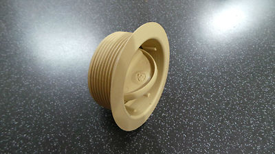 BEIGE TRUMA/WHALE TYPE DUCT END OUTLET VENT & DIRECTIONAL FLAP FOR BLOW ...