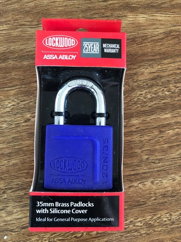 Lockwood 35mm Brass Padlock With Silicone Cover | eBay Australia