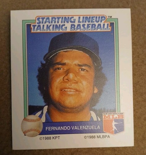 1988 Starting Lineup Talking Baseball Card FERNANDO VALENZUELA Los ...