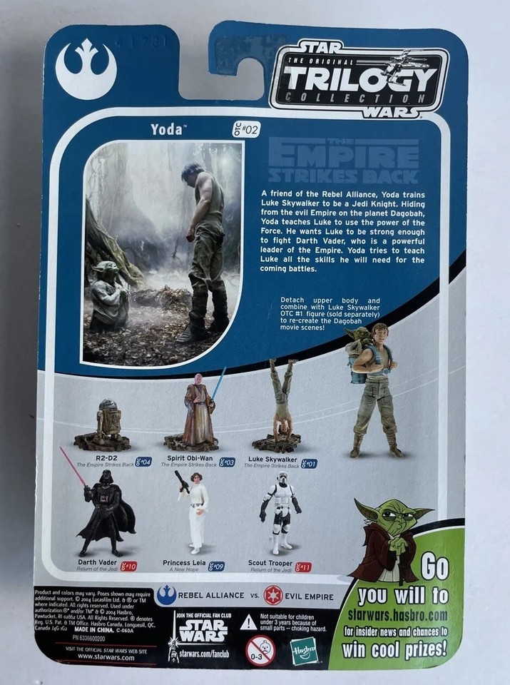 NEW Yoda Dagobah Training Star Wars Original Trilogy Collection Figure ...