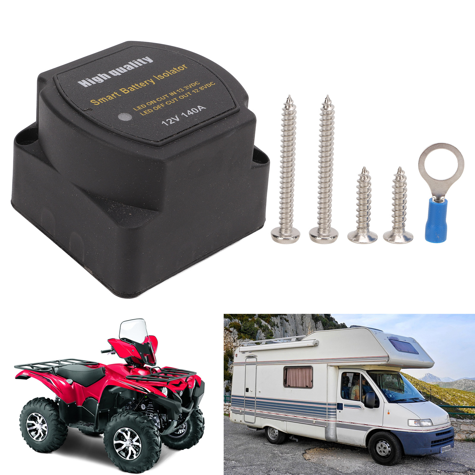 VSR Voltage Sensitive Relay 12V 140A IP65 Waterproof For Car Yacht RV ...