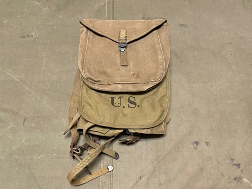 ORIGINAL WWII US ARMY M1942 COMBAT FIELD HAVERSACK BACKPACK-OD#3, 1942 ...
