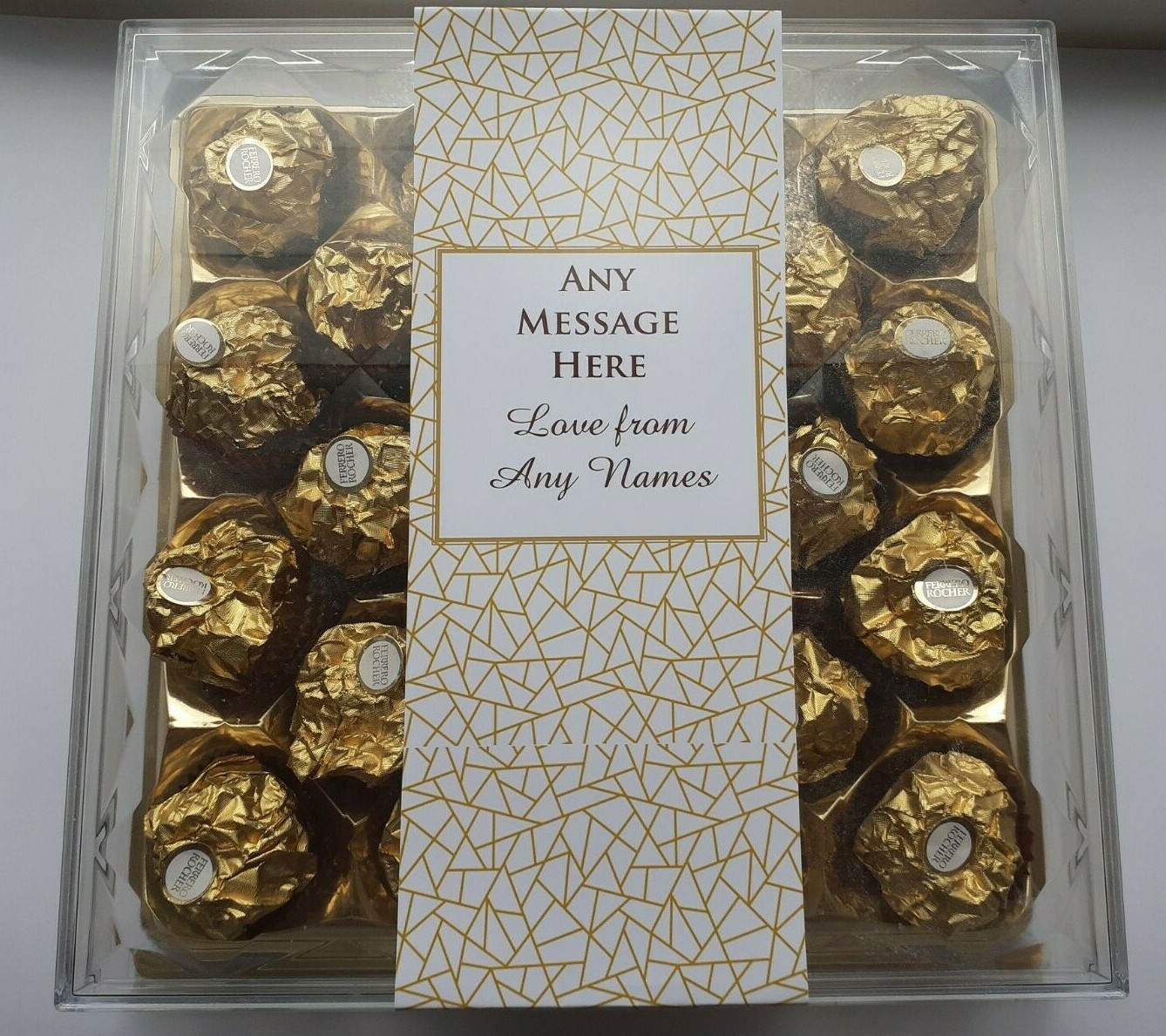 FERRERO ROCHER PERSONALISED LABELS for chocolate box birthday ...