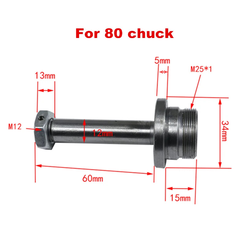 Mini Lathe Spindle Woodworking 50 Chuck 65 Spindle 80 Holder Electric ...