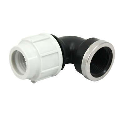 PLASSON MDPE 90º FEMALE OFFTAKE TANK ELBOW - 20mm 25mm 32mm Fitting 90 ...