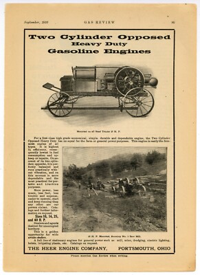 1910 Heer Engine Company Ad: Running Saw Mill - Portsmouth, Ohio | eBay