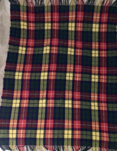 Vintage Murray Brothers Wool Blanket Throw Scottish Woolens Plaid 66” X ...